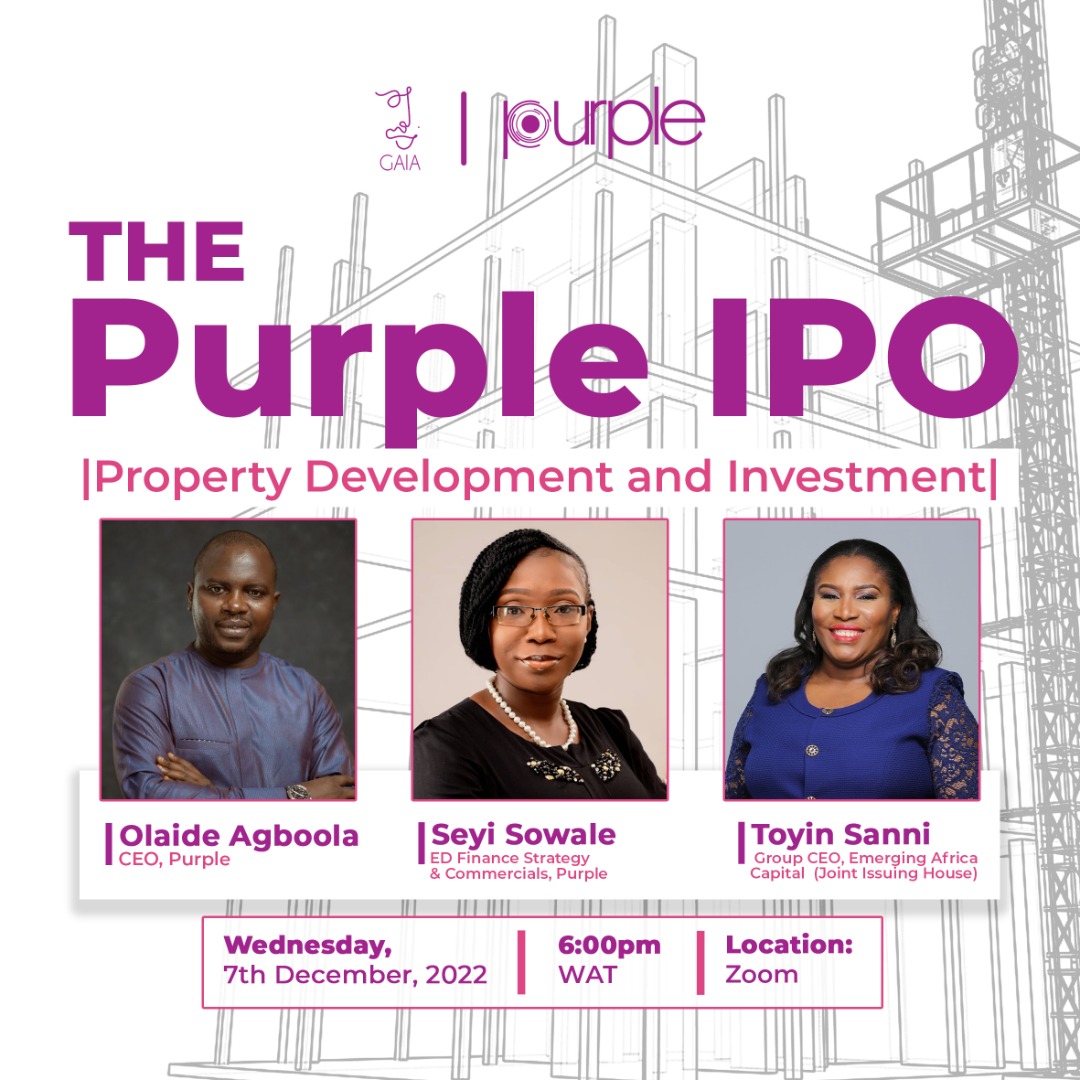 The Purple IPO - GAIA AFRICA Club